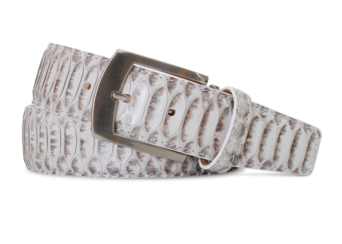 Natural Matte Python Back Cut